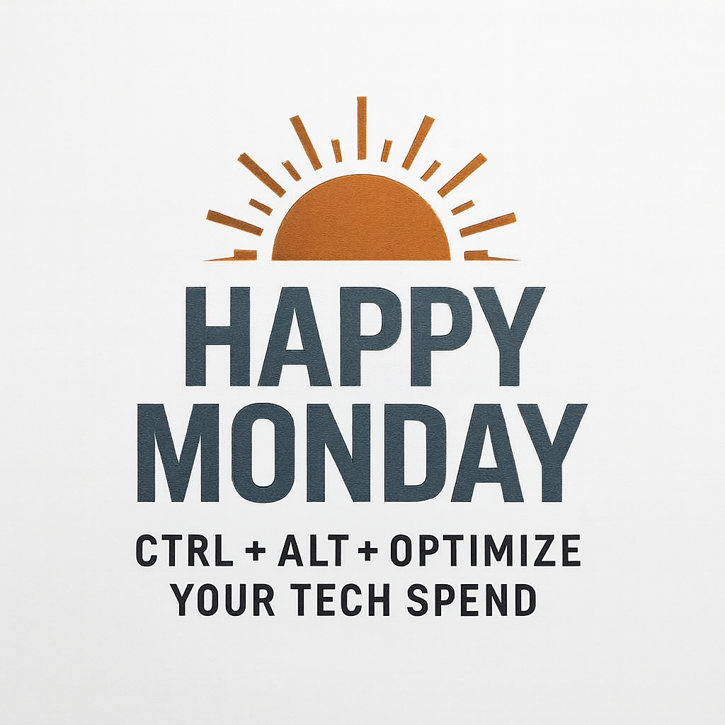 Happy Monday - Optimize Your Tech Spend